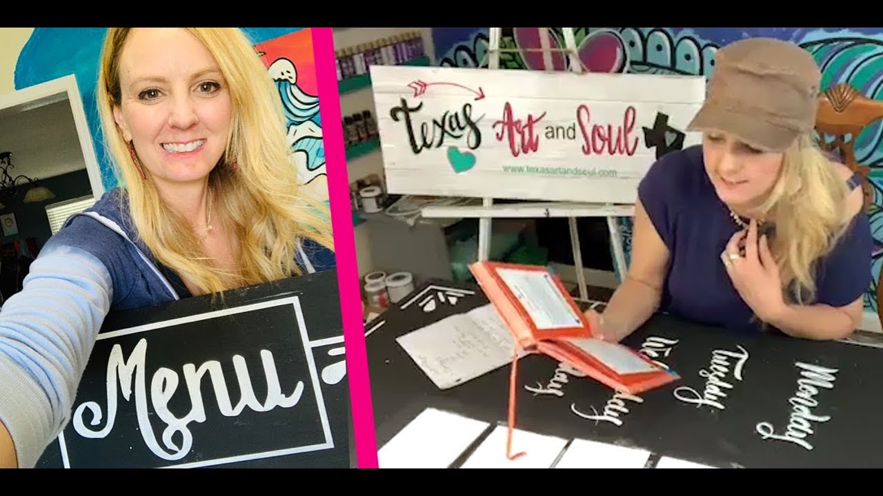 DIY Chalkboard Menu | Part 2