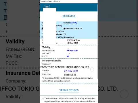 Online Vehicle 🚗 🚲 Details| RC | Insurance | #shorts #technology #tricks