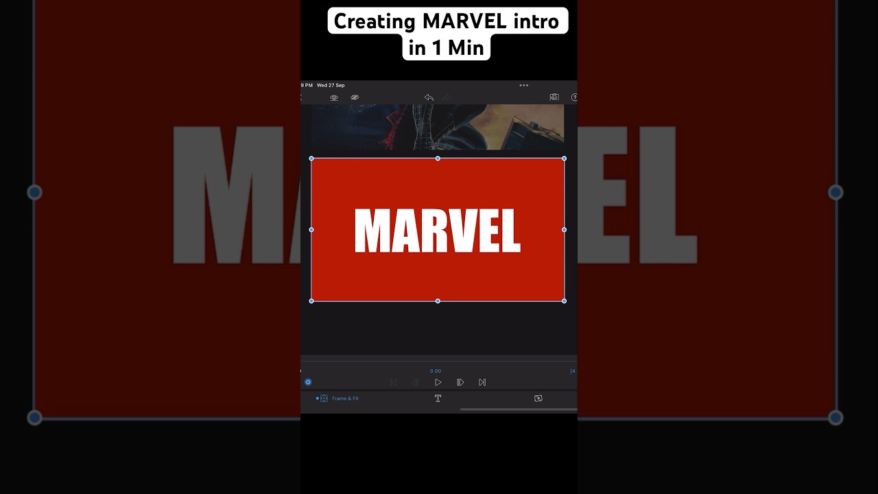 Creating MARVEL intro Under 1 Minute || Hindi Tutorial