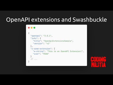 OpenAPI extensions and Swashbuckle
