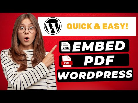 How To Embed PDF In WordPress 2025 ???? - (FAST & Easy!)