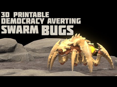 STL file Democracy Averting Swarm Bug 🐛 ・Model to download and 3D print ...