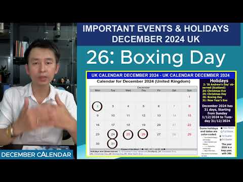 December 2024 Calendar UK | Public Holidays in December and 2024 United Kingdom