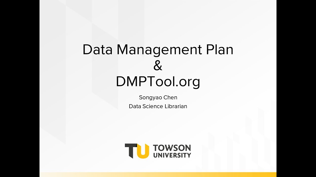 Data Management Plan & DMPTool.org