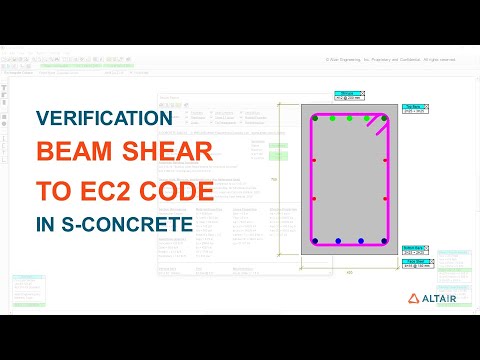 S-CONCRETE Beam Shear Design Verification - EC2 Codes