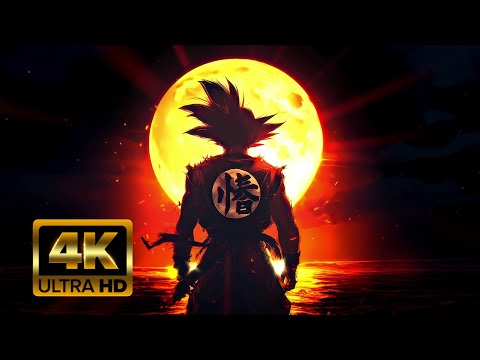 Goku Full Moon 4K Wallpaper🌕 For PC #goku #dragonball #moon