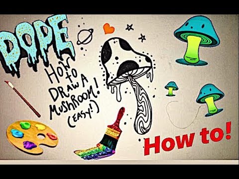 how to draw a mushroom (easy)