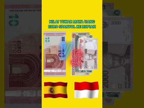 NILAI TUKAR MATA UANG EURO SPANYOL KERUPIAH #indonesia #uangkuno #koinlogam #rupiah #bank #dollar