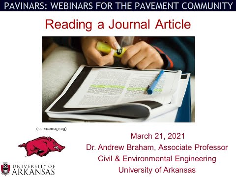 Research Tips: Reading a Journal Article (Pavinar)