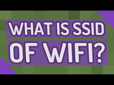 What is SSID of WiFi?