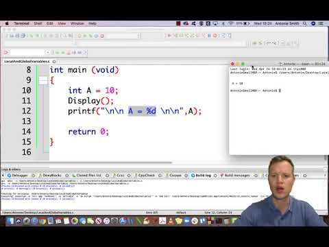 22. C Programming - Local and Global Variables