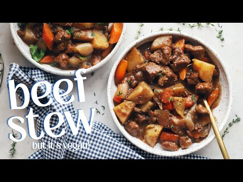 easy dinner idea for people who HATE cooking (vegan crockpot beef stew)