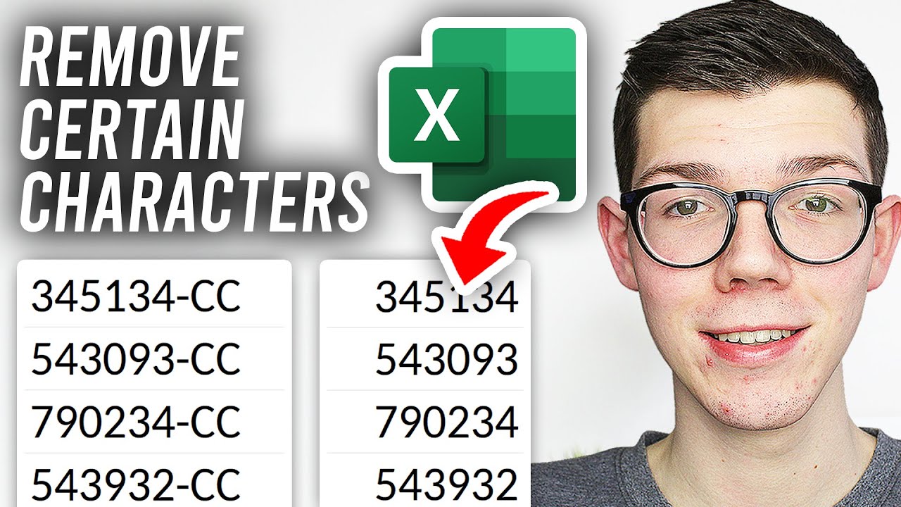 How To Remove Certain Characters In Excel - Full Guide
