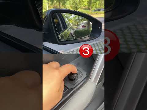 Rearview mirror automatically flips down when reversing #car #driving #cardriving