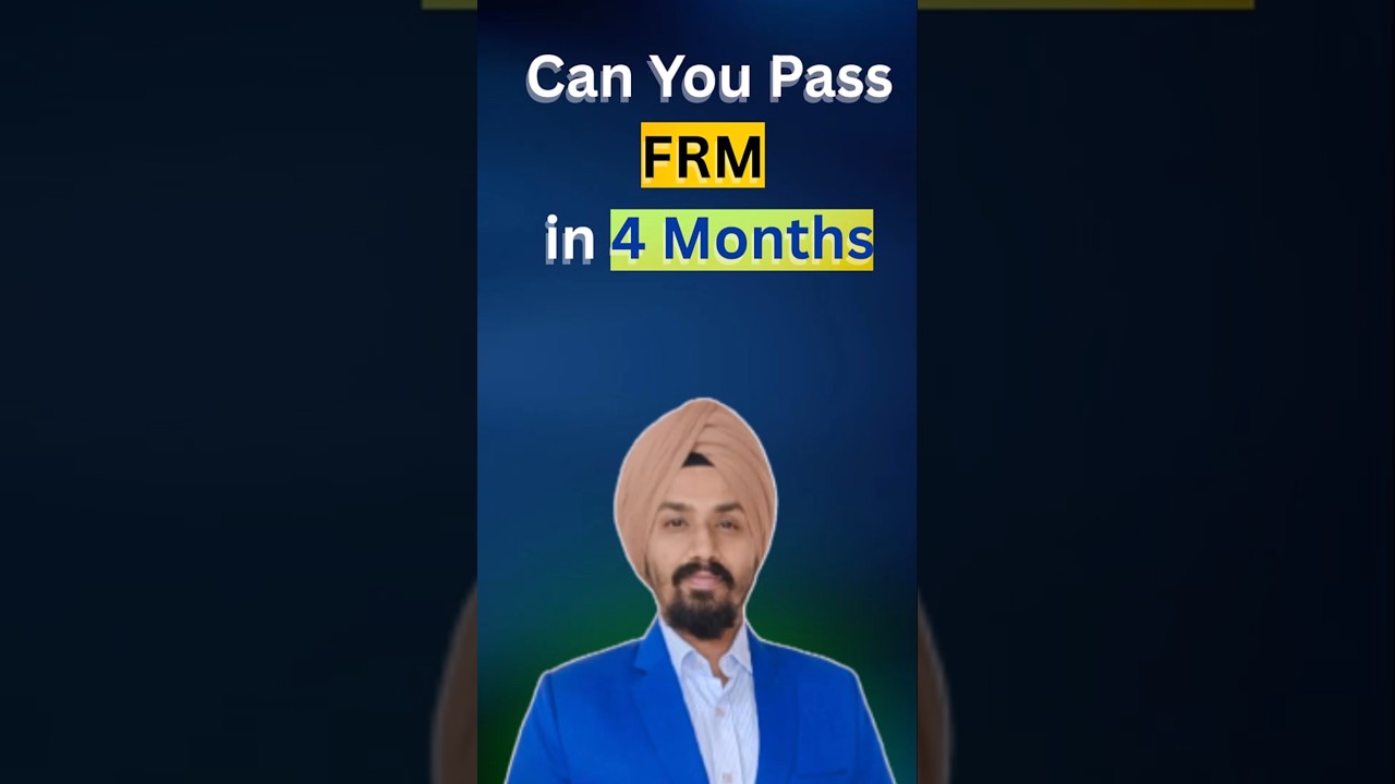 Pass FRM Part 1 - in four months #frm #vardeez #frm2025 #frmytshorts