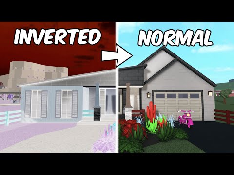 BUILDING IN BLOXBURG USING INVERTED COLORS
