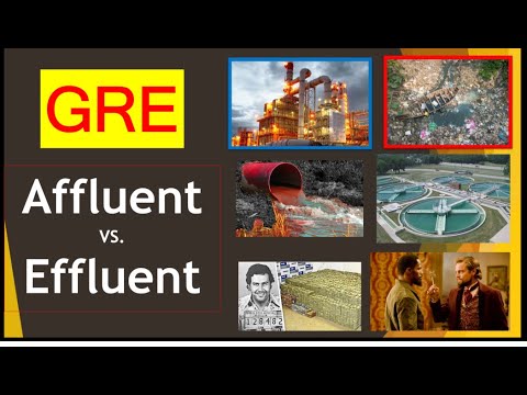 AFFLUENT Meaning | EFFLUENT Meaning | confusing GRE words with image |