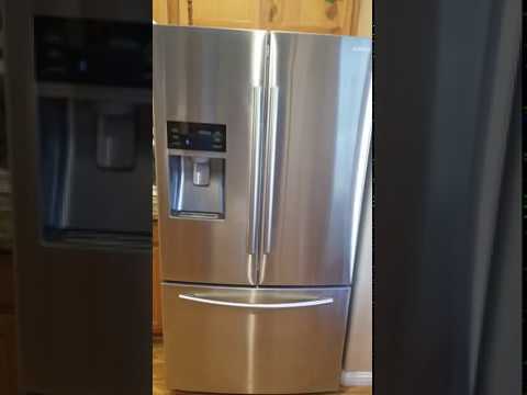 How to adjust turn up temperature Samsung side by side refrigerator quick easy! model # RF28HFEDTSR