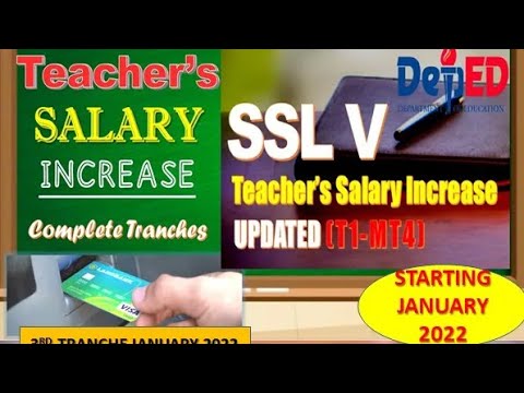 Salary Increase for DepEd (January 2022) 3rd Tranche of SSL V