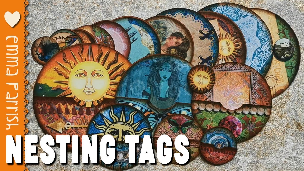 Boho Nesting Tag Tutorial - Junk Journal & Card Making