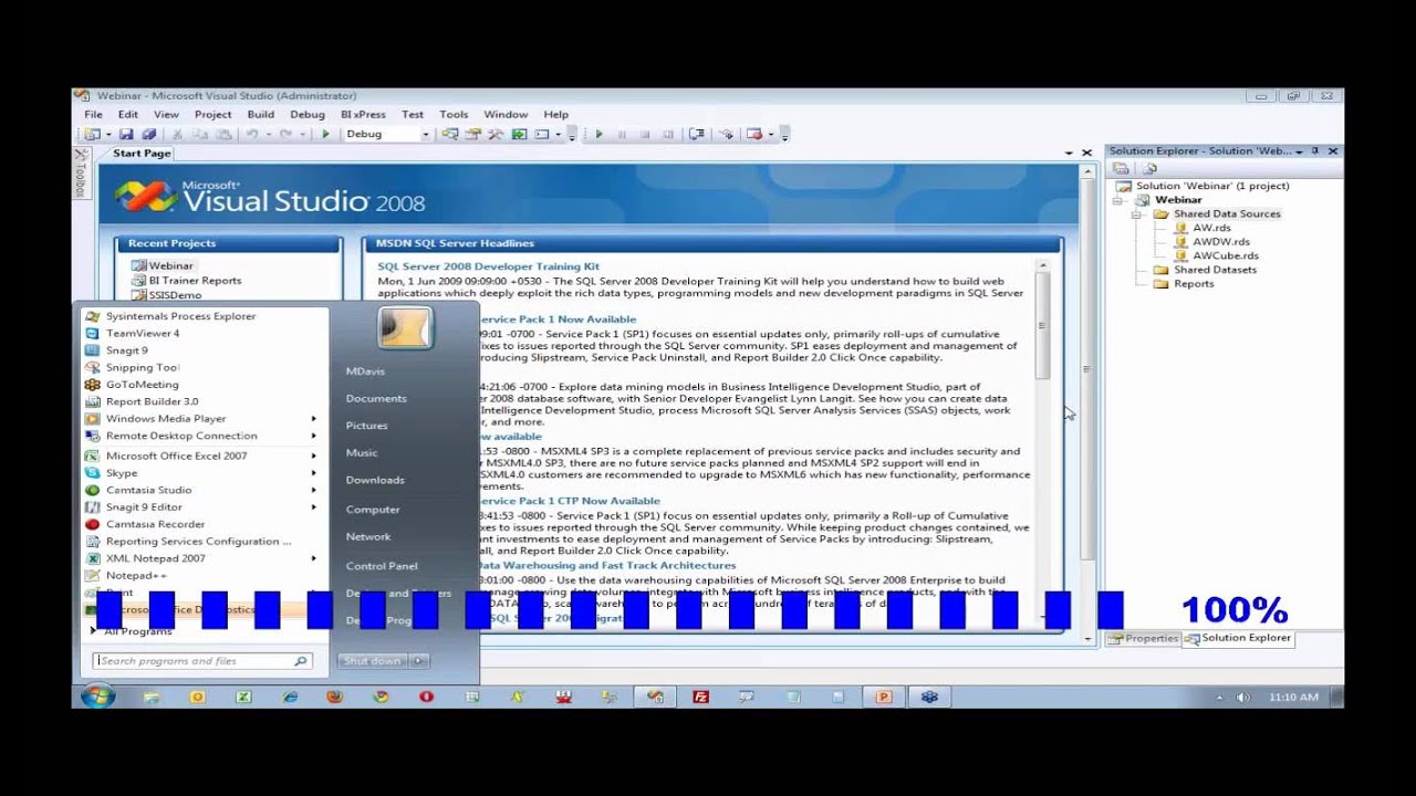 SSRS - Intro to SQL Server Reporting Services 2008