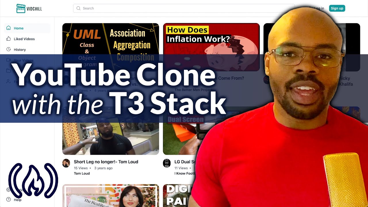 YouTube Clone – T3 Stack Tutorial (Next.js, TypeScript, Tailwind CSS)