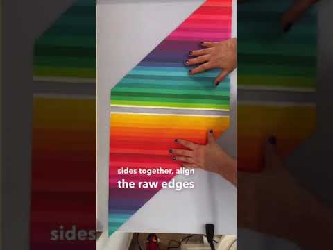 Continuous Bias Tape Binding Tutorial #shorts