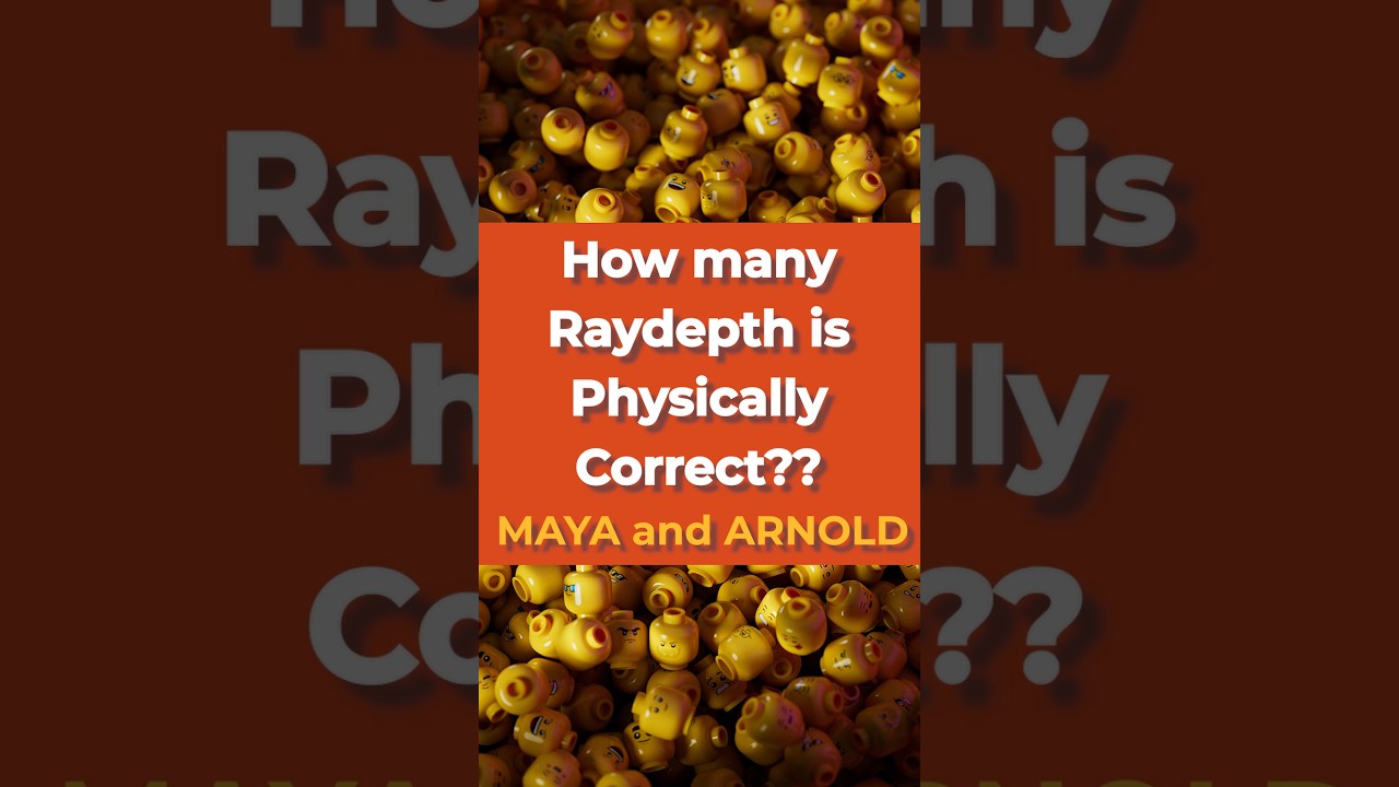 Raydepth numbers in Arnold render for maya lighting