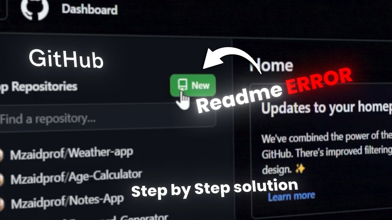 Fix README Error: Easy GitHub Website Hosting!