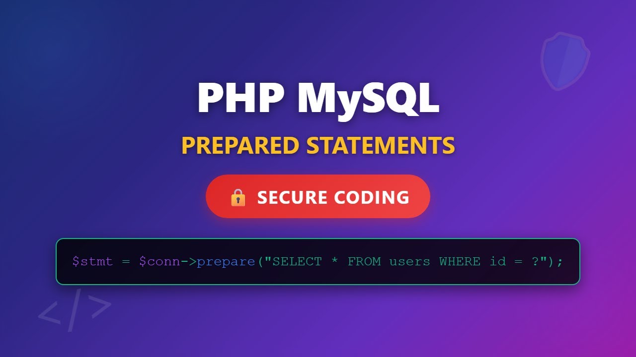 🛡️ PHP MySQL: Secure Database Queries with Prepared Statements