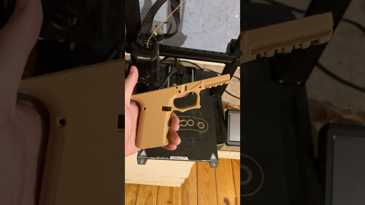 3D Printed G19 Lower done fresh off the printer, now just to wait for the parts to come in!