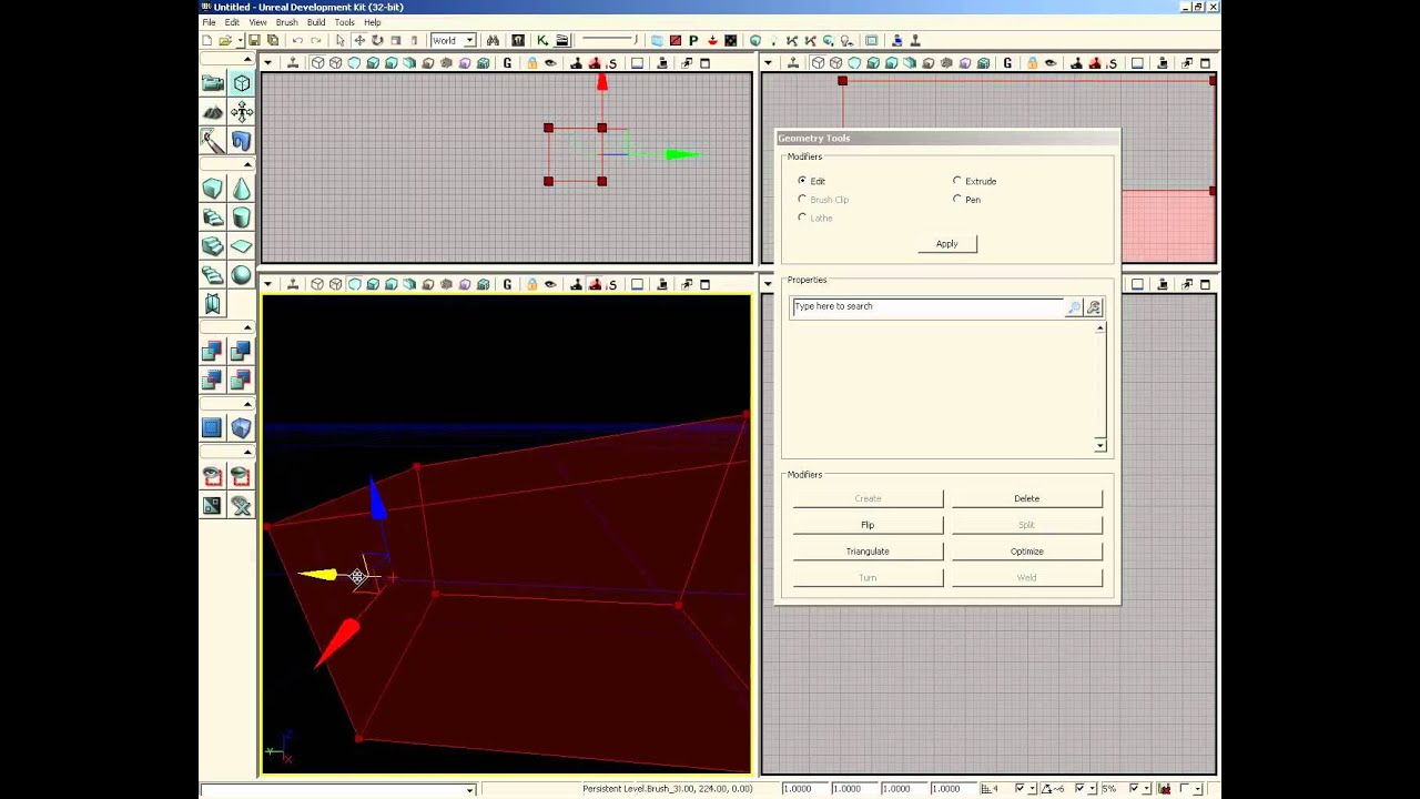 UDK Tutorial Part 67:  Geometry Mode- Intro and UI
