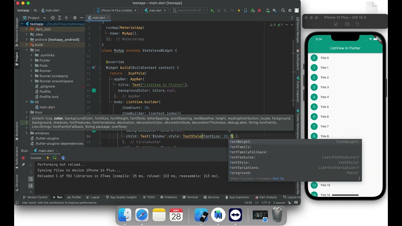 ListView in Flutter | Builder | Separate | #flutterdev #viralvideo #googleads