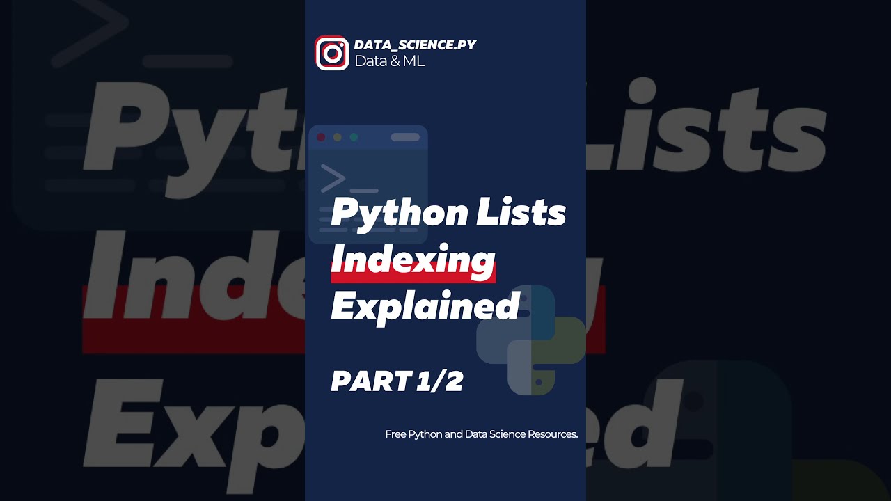Python Tips & Machine Learning: Understanding list indexing