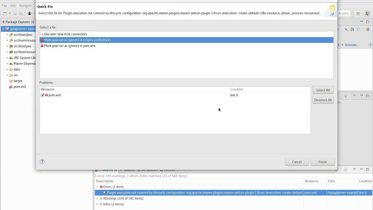 Fix Maven Antrun plugin error in Eclipse