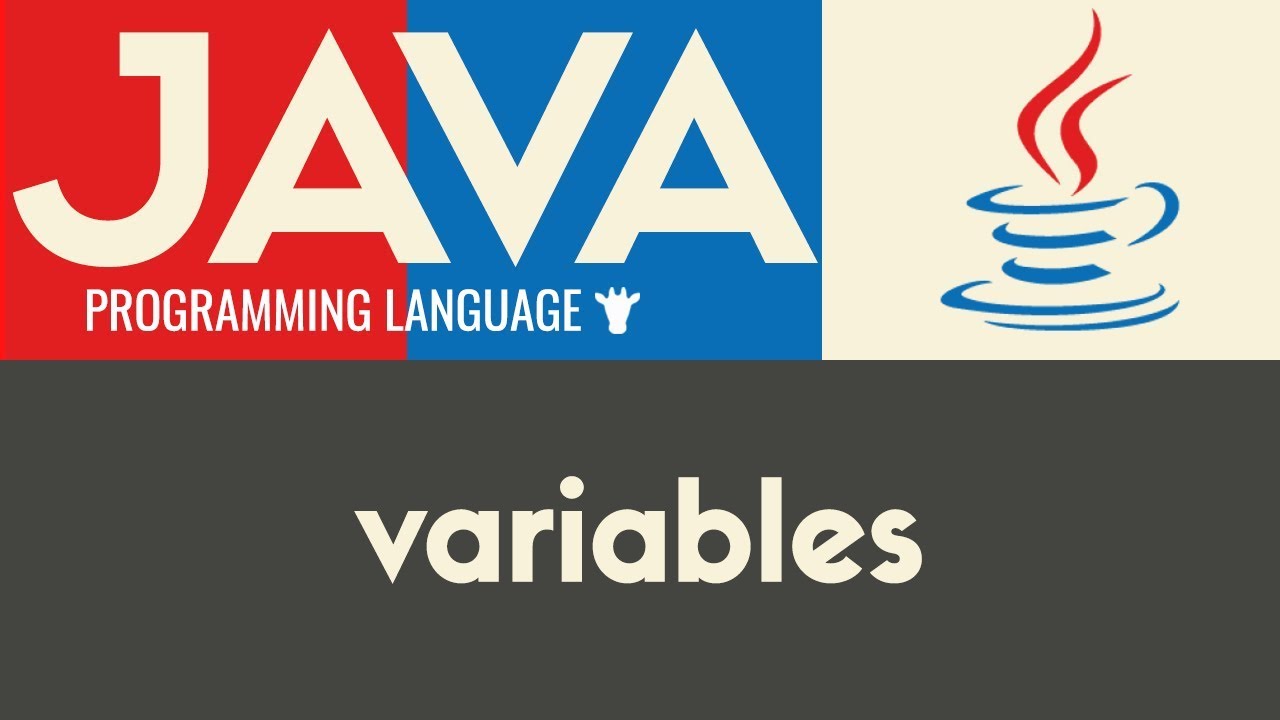 Variables - Java - Tutorial 5
