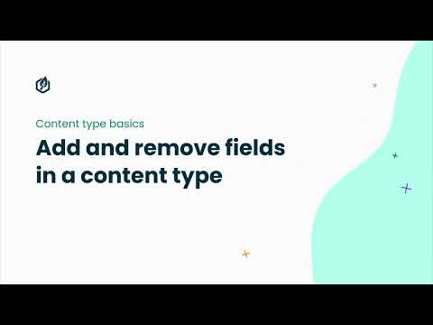 Modelling content | Add fields to a content type