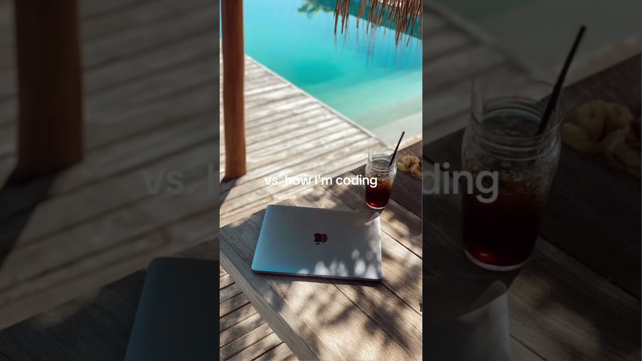 Office vs. Beach coding vibes! #programming #codinglife #developer #techtok #engine #thejake111
