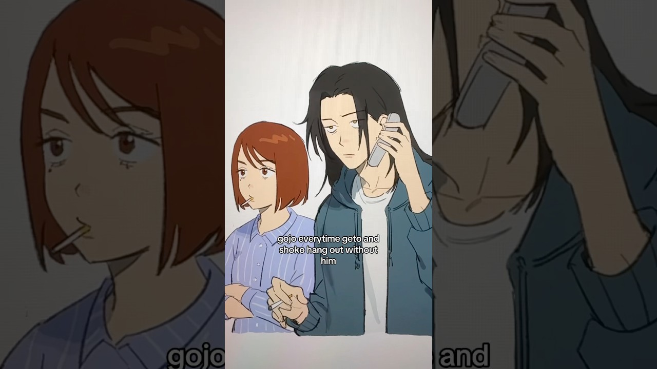 he's so dramatic #gojo #geto #shoko #jujutsukaisen #jjk #digitalart #art
