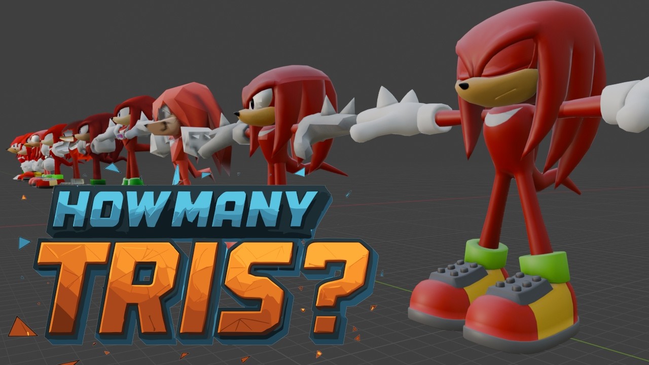 The Ultimate Knuckles Model Showdown - How Many Tris?