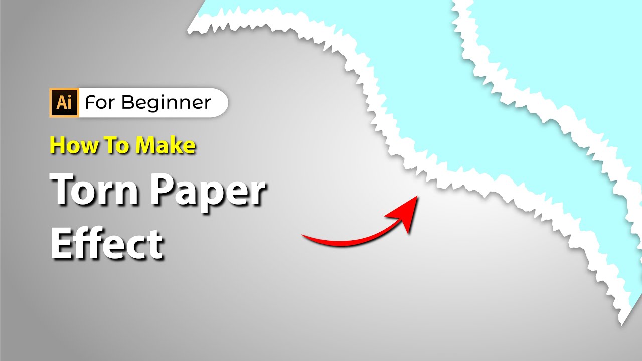 How to Make Torn Paper Effect in Adobe Illustrator