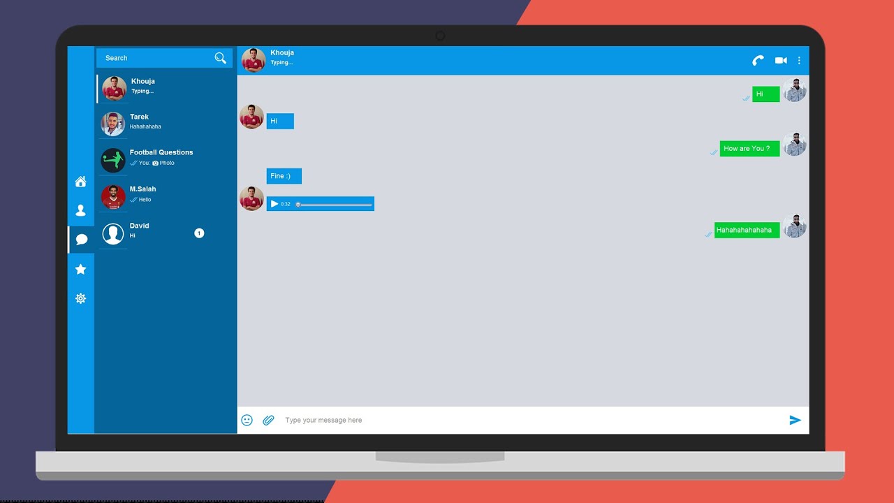 Java Swing GUI: Chat Messenger Design