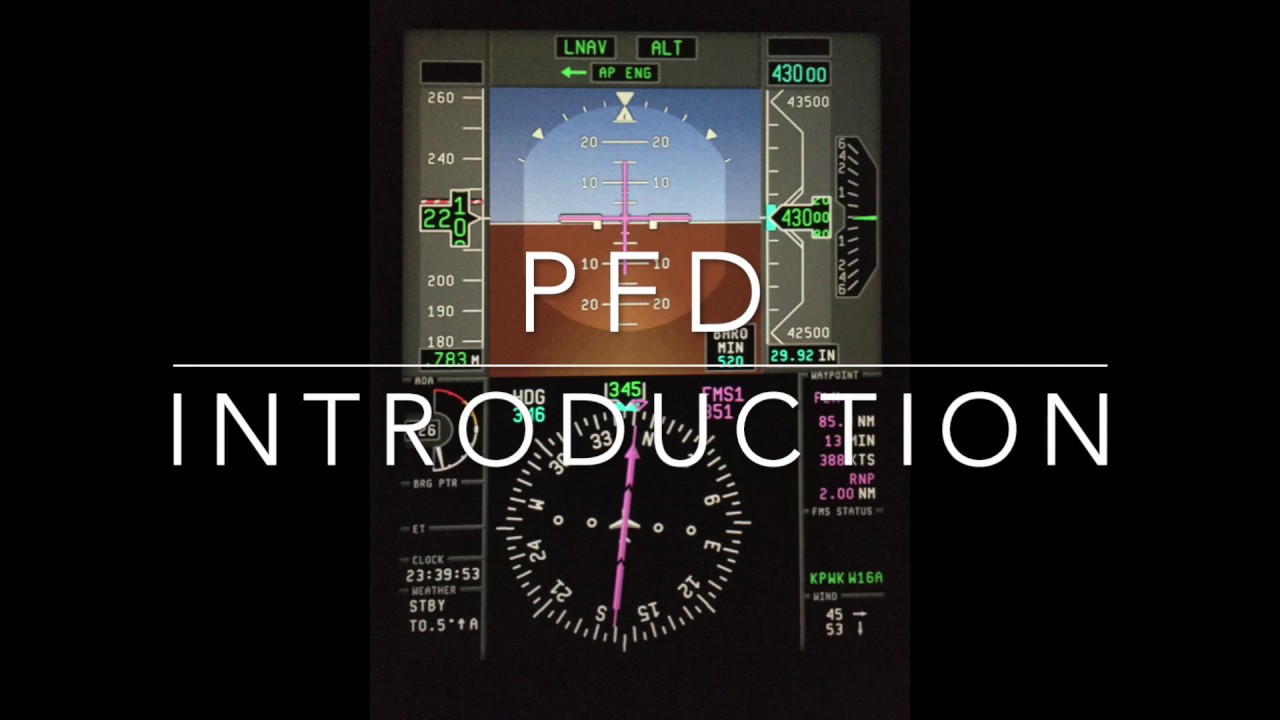 Primary Flight Display or PFD introduction