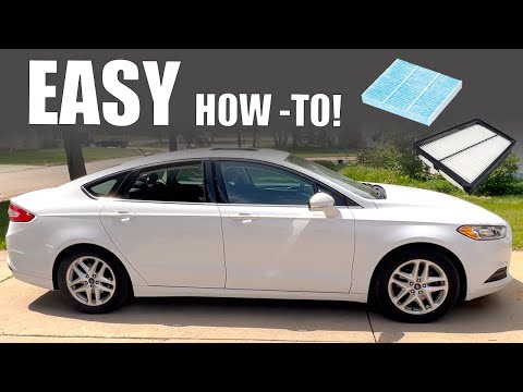 How to Replace the Engine Air Filter on a 2014 Ford Fusion (Step-by ...
