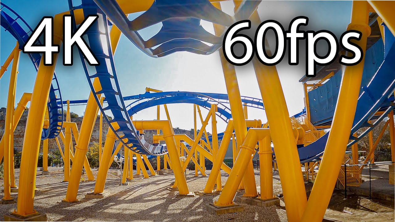 Goliath front seat on-ride 4K POV @60fps Six Flags Fiesta Texas