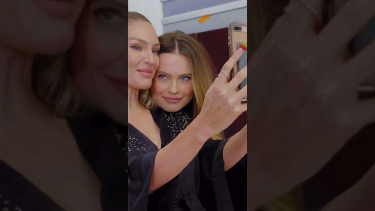 QuickClipsHQ - Candice Swanepoel & Behati Prinsloo Quick Kiss #vs #victoriassecret #model #shorts