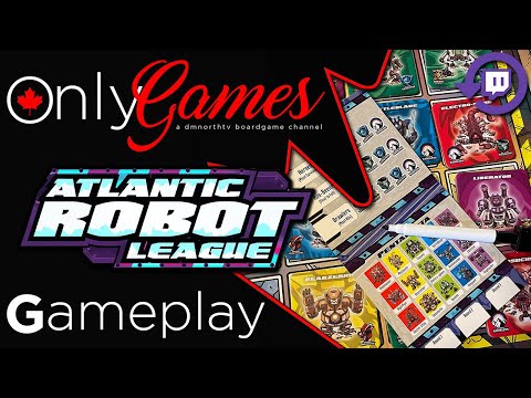 Atlantic Robot League Board Game Gameplay - Twitch Live Stream Replay