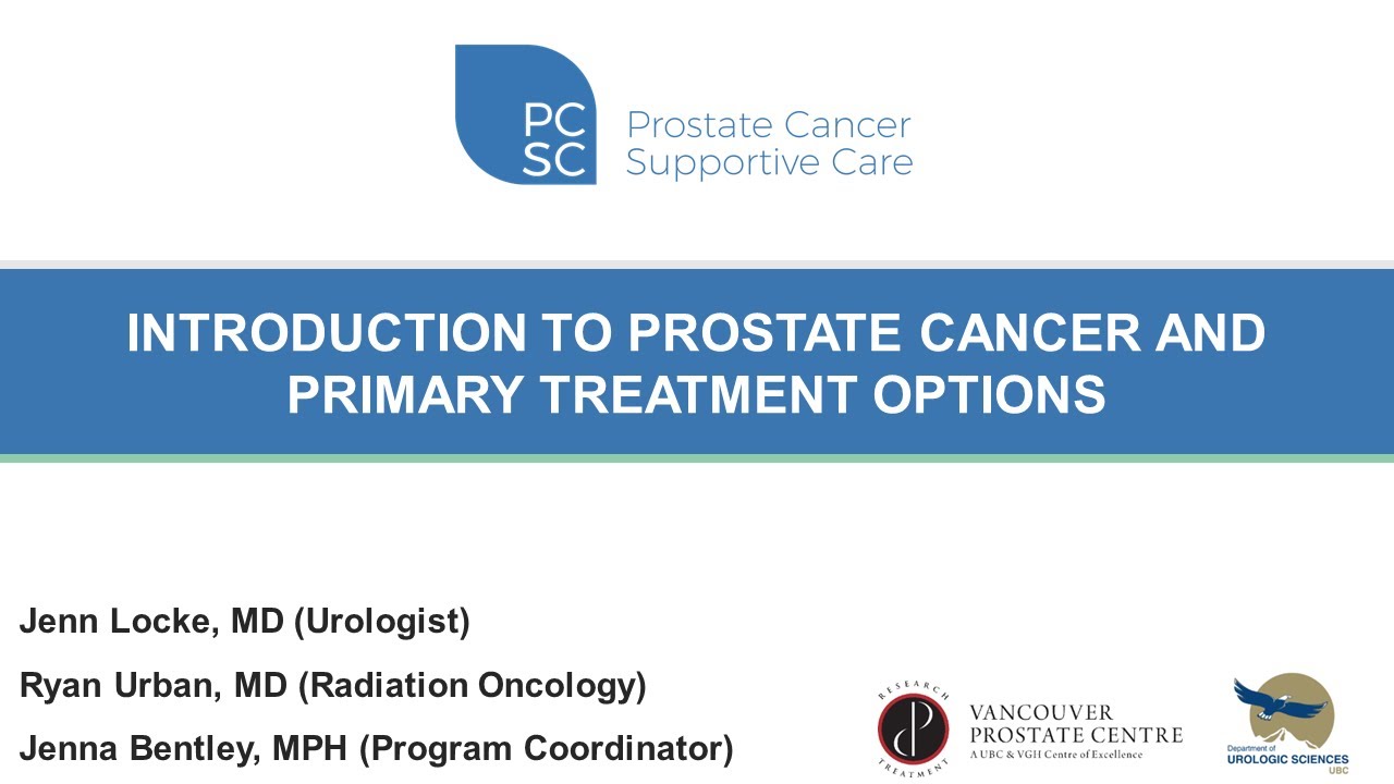 Introduction to Prostate Cancer and Primary Treatment Options