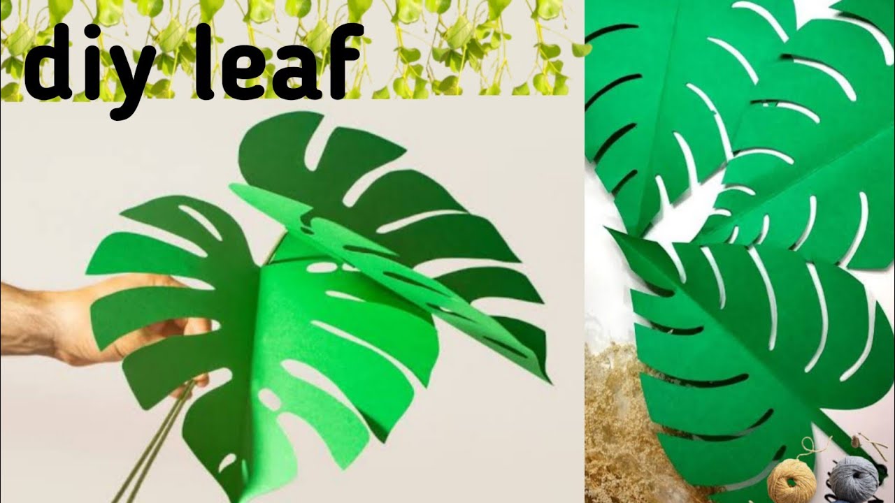 How To make tropical leaf  || diy paper leave || paper leafe cutting || home decor