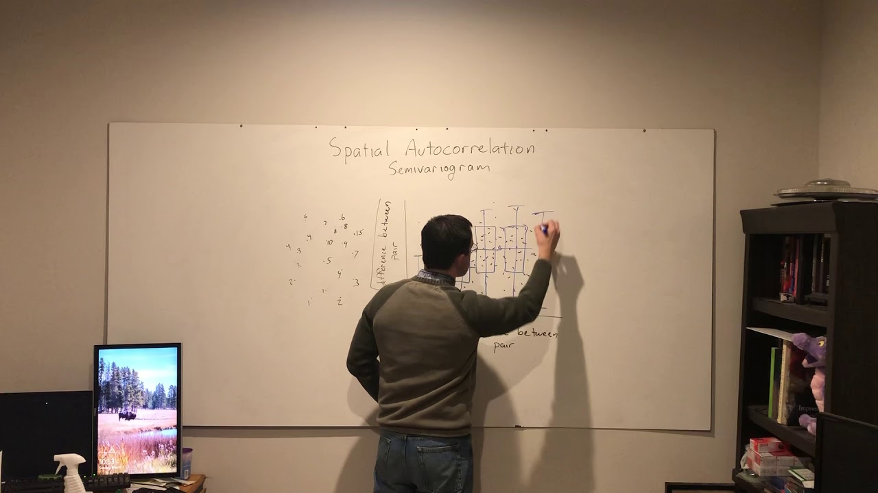 Spatial autocorrelation of points: the semivariogram